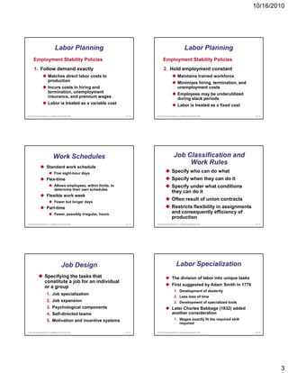 Heizer om10 ch10-work design | PDF | Human Resources | Business