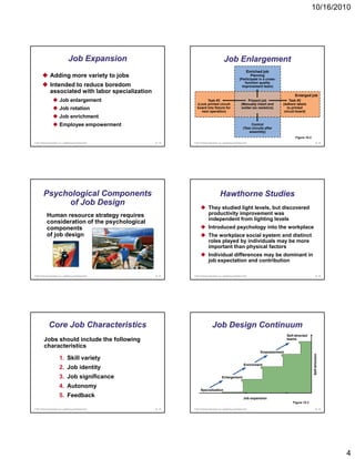 Heizer om10 ch10-work design | PDF | Human Resources | Business