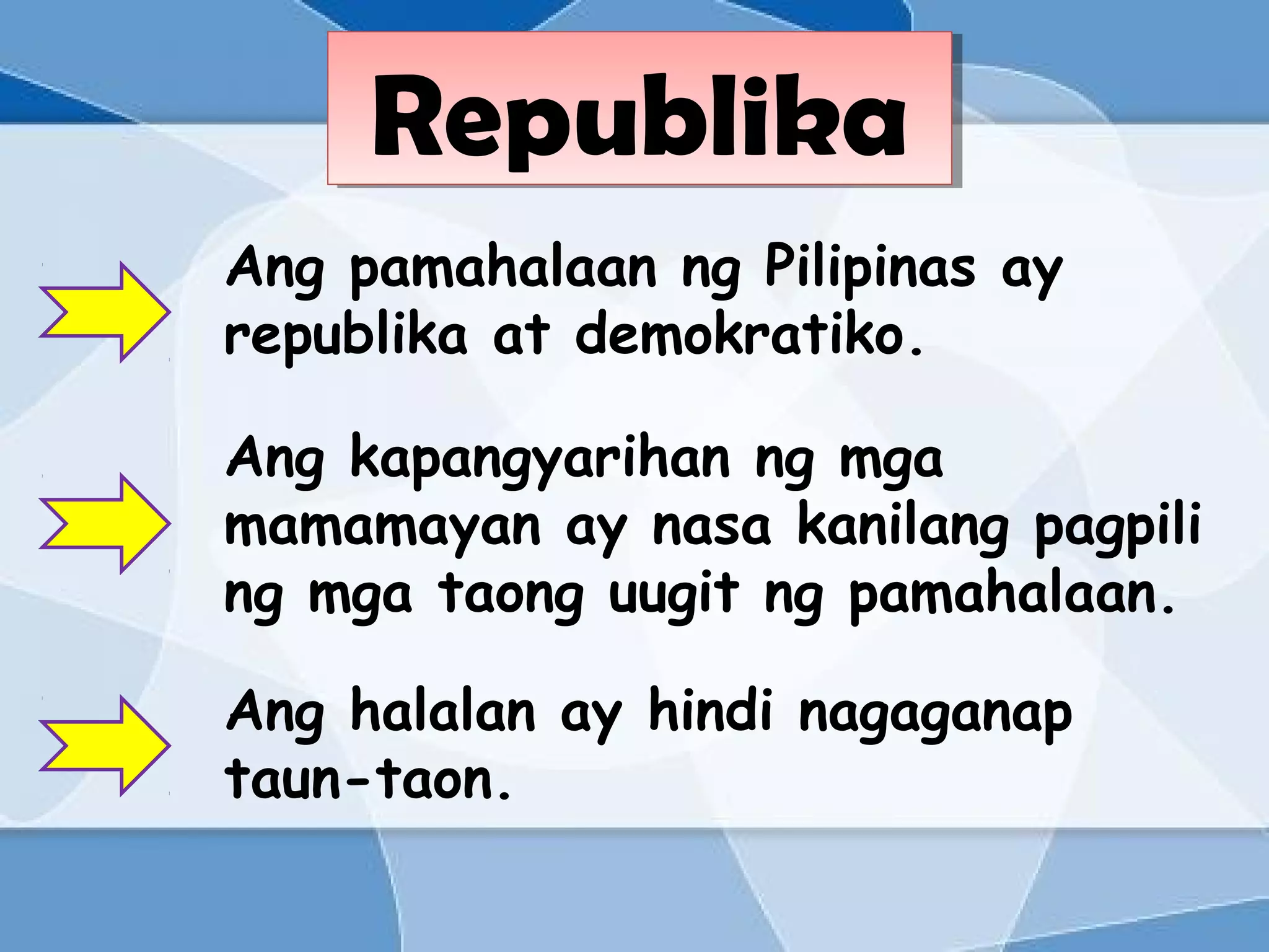 Hekasi 6 pamahalaan ng pilipinas | PPT