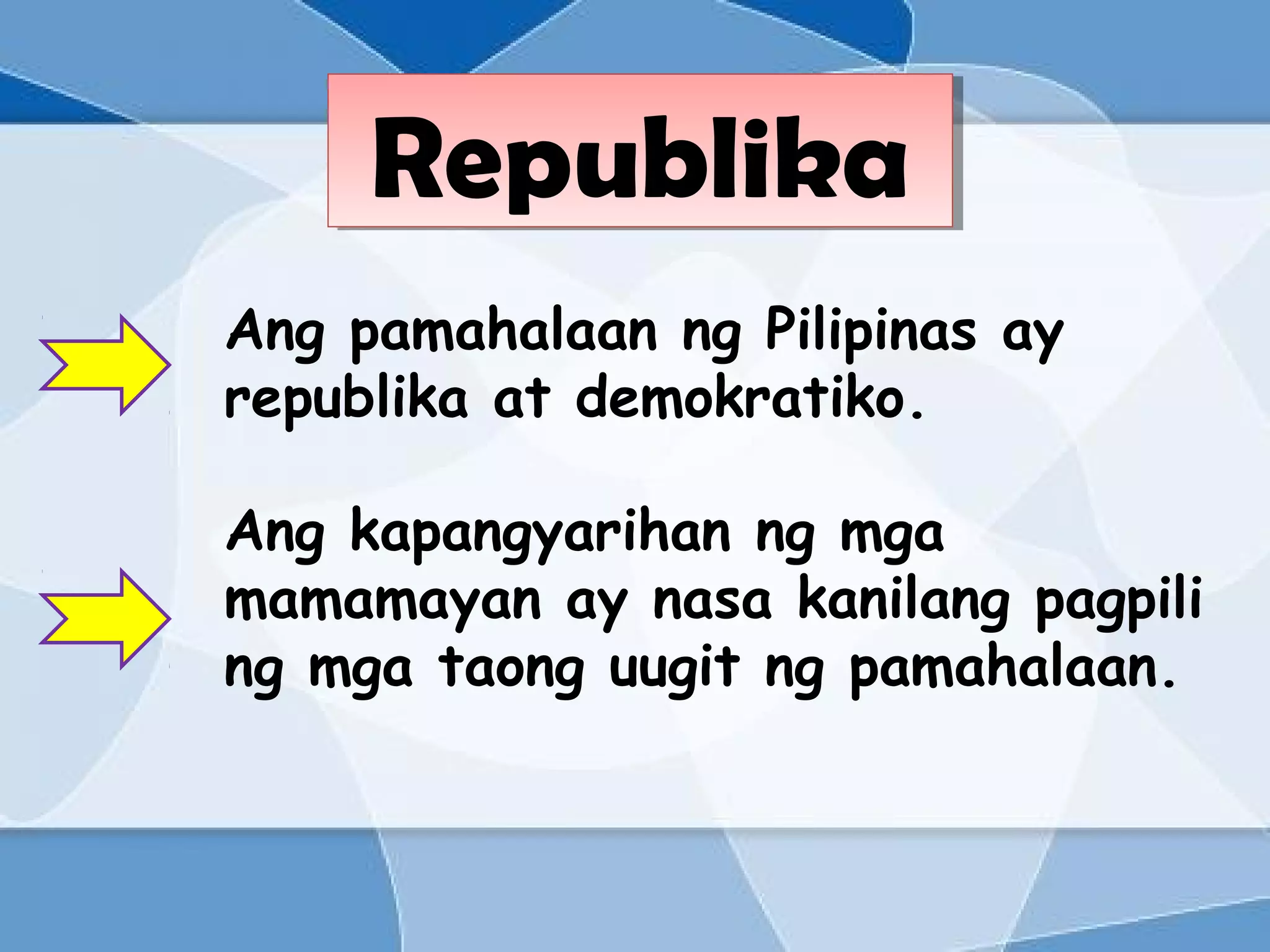 Hekasi 6 pamahalaan ng pilipinas | PPT
