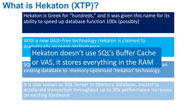 Hekaton (xtp) introduction | PPT