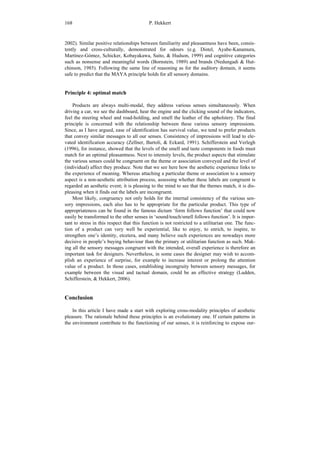 design aesthetics principles of pleasure in design | PDF