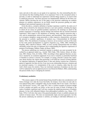 design aesthetics principles of pleasure in design | PDF