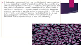 HeLa cell lines their features, characteristics | PDF
