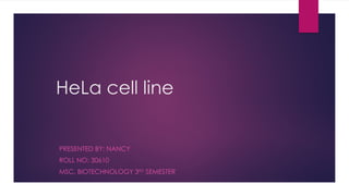 HeLa cell line their features and all the important information | PPT