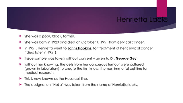 HeLa cell line their features and all the important information | PPT
