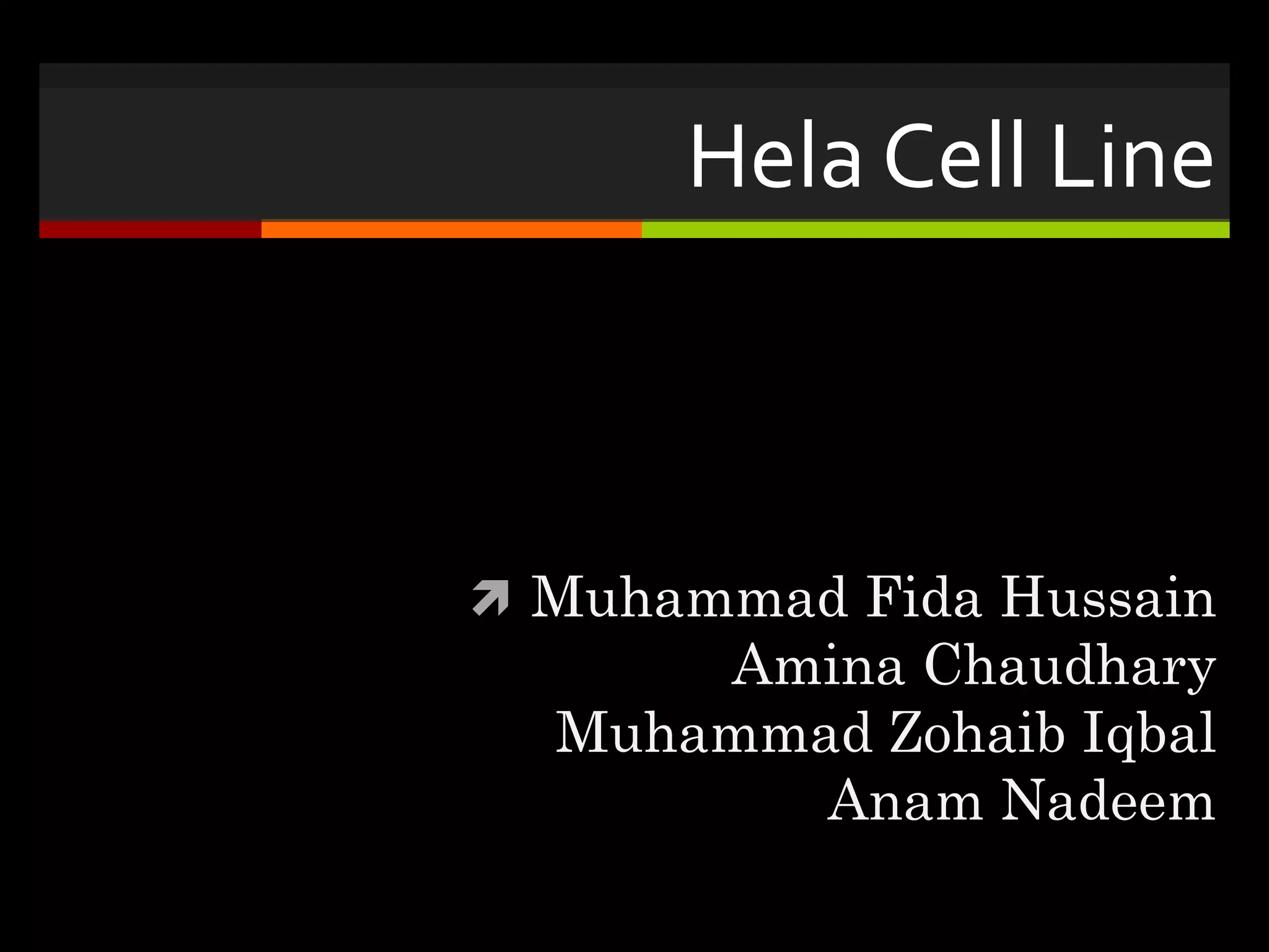 Hela cell lines | PPTX