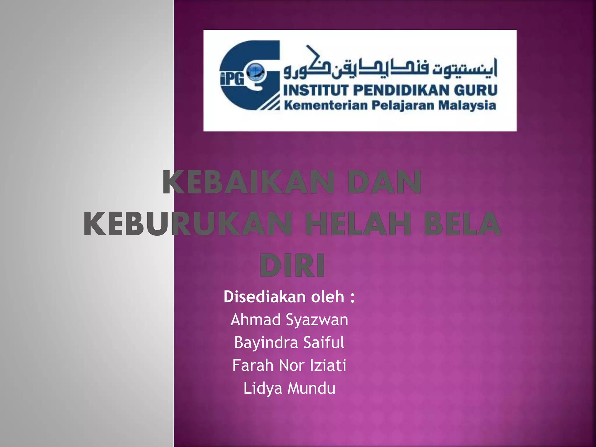 Helah bela diri | PPT