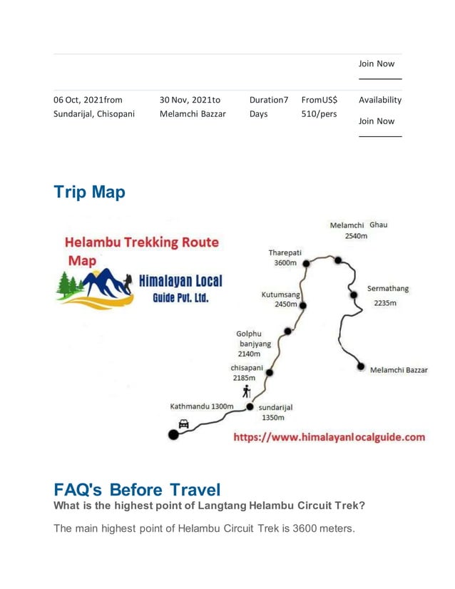 Helambu circuit trek | DOCX