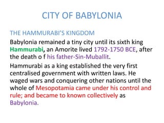 LAWS OF HAMMURABI | PPTX