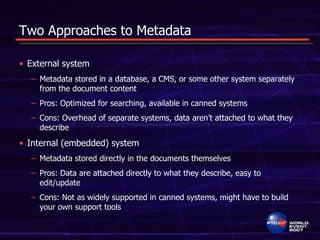 Tracking Workflow with Embedded Metadata | PPT