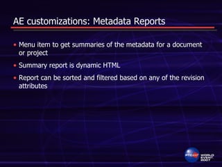 Tracking Workflow with Embedded Metadata | PPT