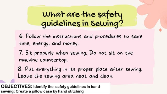 HELE 6_Lesson 4_ SEWING HOUSEHOLD LINENS (1).pptx | Needlework | Arts and Crafts