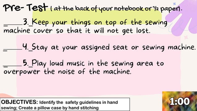 HELE 6_Lesson 4_ SEWING HOUSEHOLD LINENS (1).pptx | Needlework | Arts and Crafts