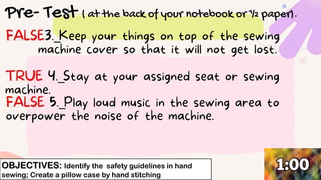 HELE 6_Lesson 4_ SEWING HOUSEHOLD LINENS (1).pptx | Needlework | Arts and Crafts