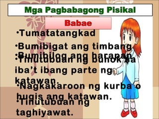 Hele 4 - pagdadalaga at pagbibinata | PPT