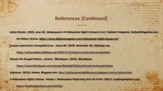 Character Analysis : Helena from A Midsummer Night's Dream by William ...