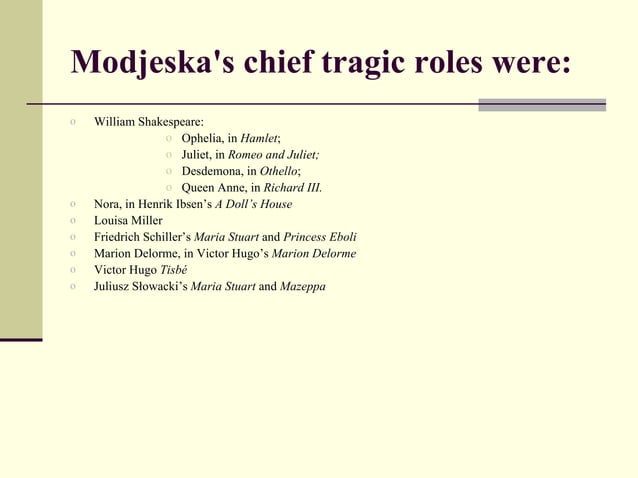 Helena Modjeska g 131 | PPT