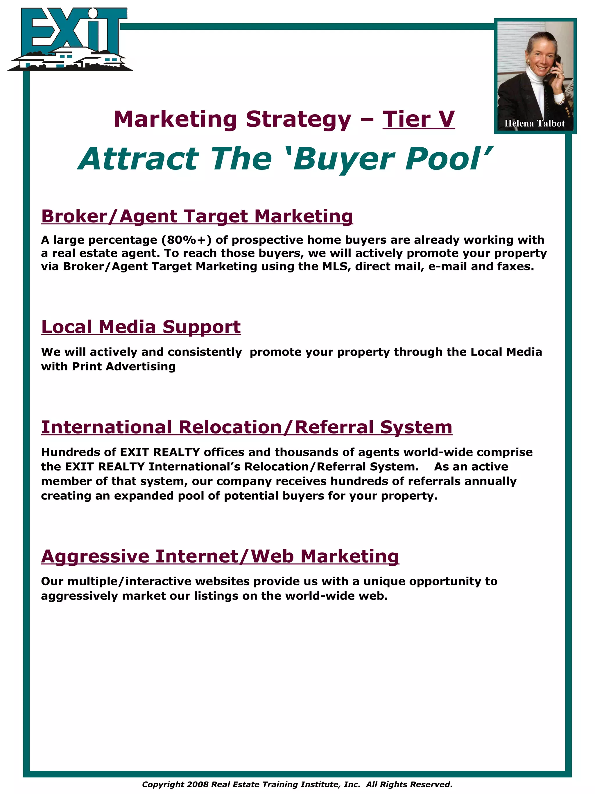 Helena Talbot detailed written marketing strategy | PPT