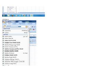 CAPTURAS DE EXCEL, sus funciones | PDF