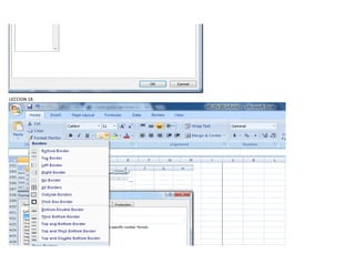 CAPTURAS DE EXCEL, sus funciones | PDF