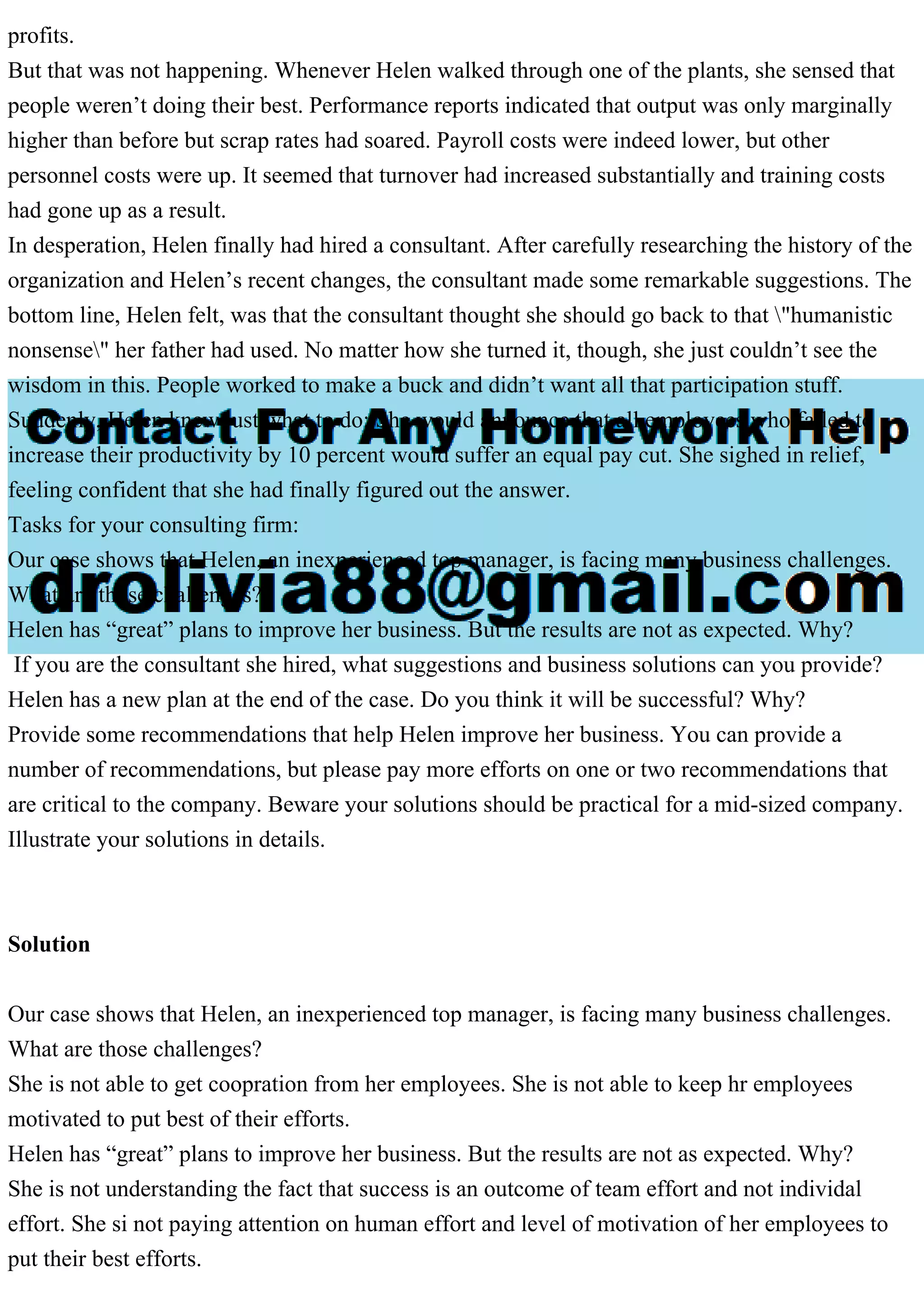 Helen Bowers was stumped. Sitting in her office at the plant, she po.pdf