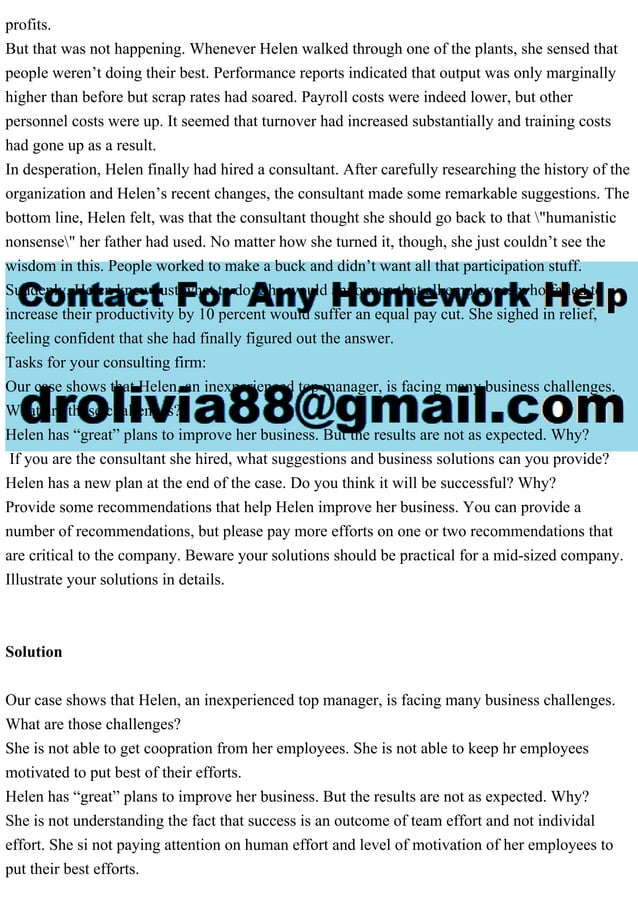 Helen Bowers was stumped. Sitting in her office at the plant, she po.pdf