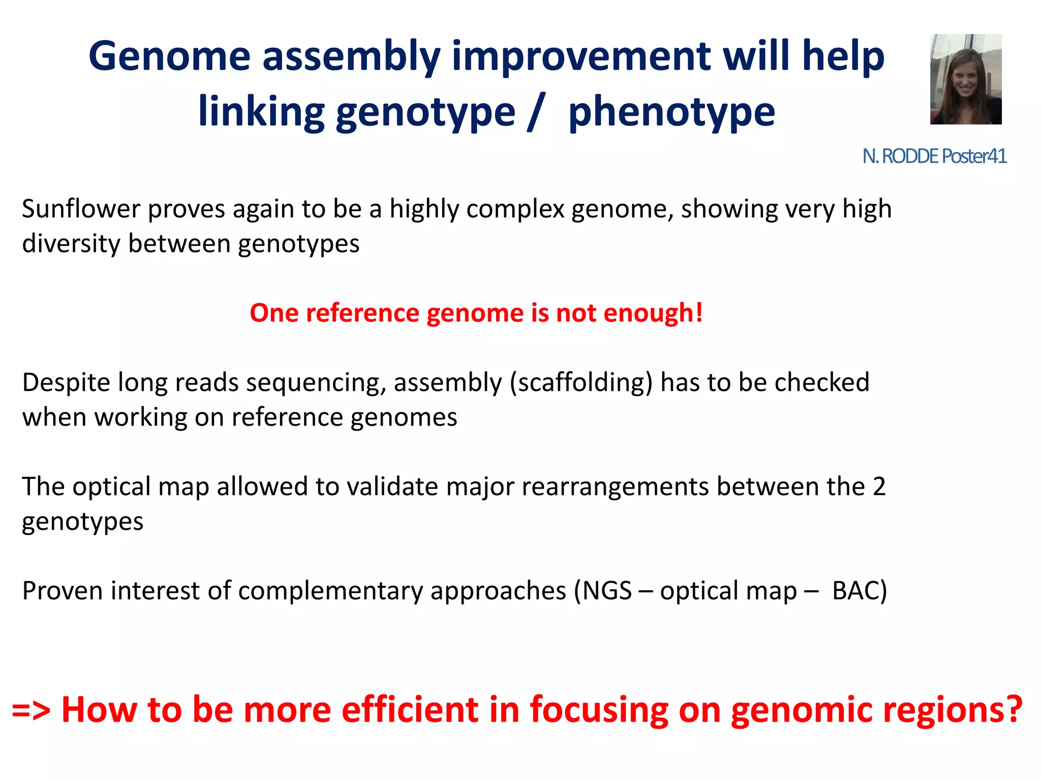 Toward A Better Understanding Of Plant Genome Structure: Combining NGS ...