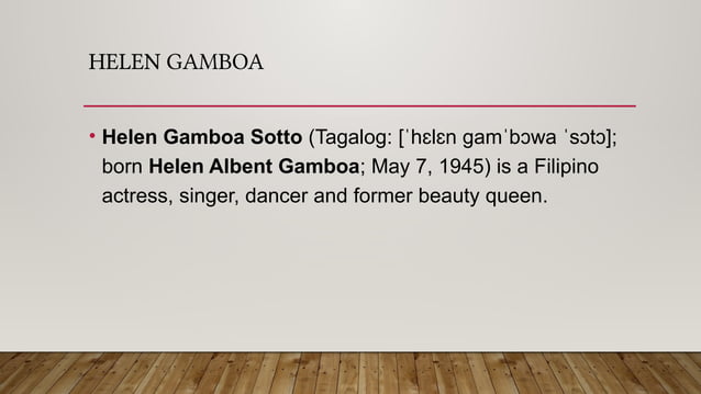 Helen Gamboa Biography, Early Life, Career.pptx