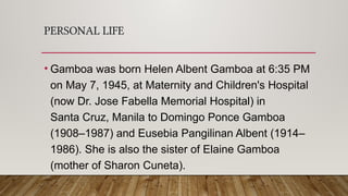 Helen Gamboa Biography, Early Life, Career.pptx