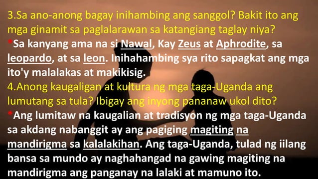 Hele ng ina sa kanyang panganay | PPTX