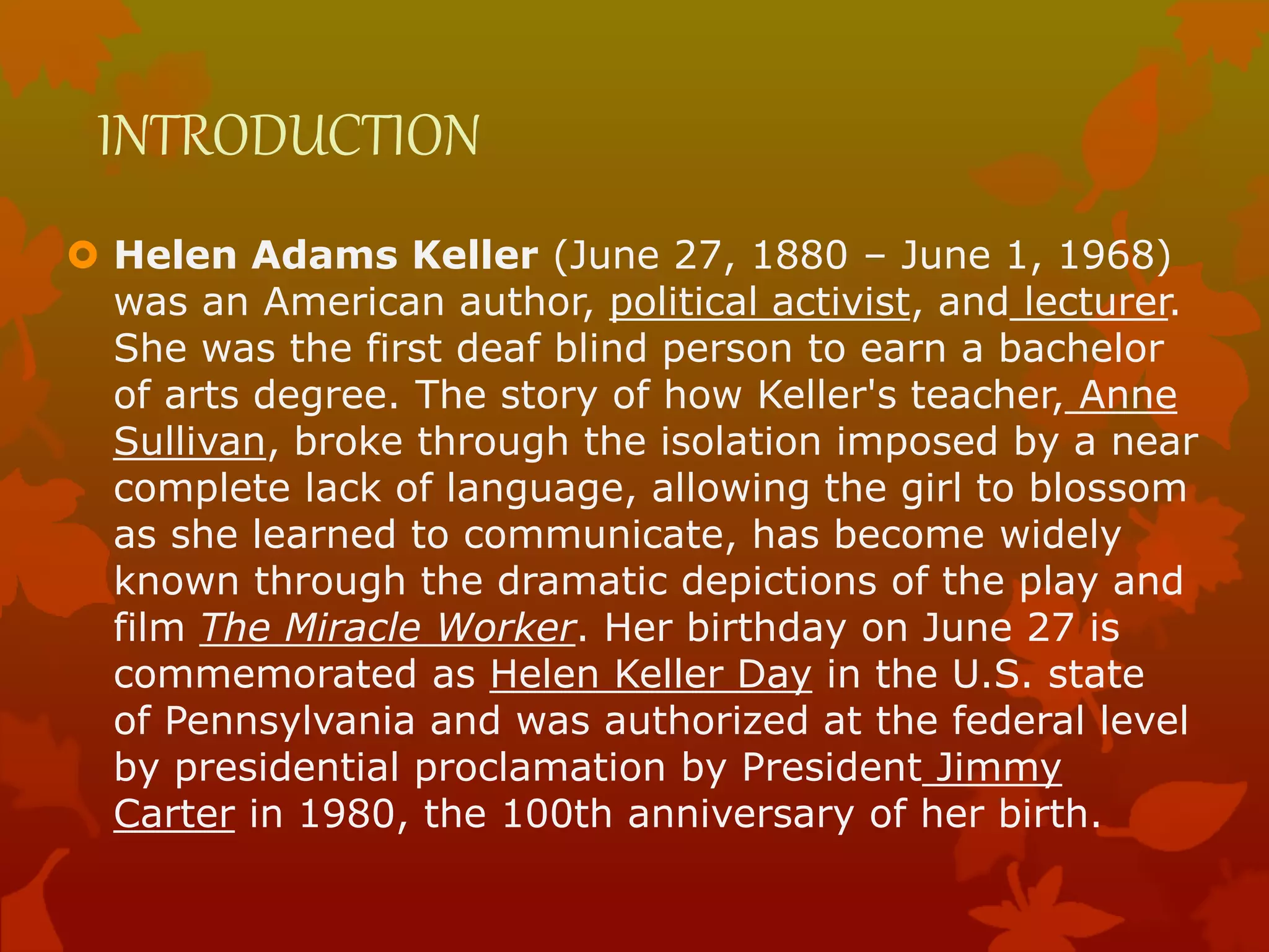 Helen keller | PPT