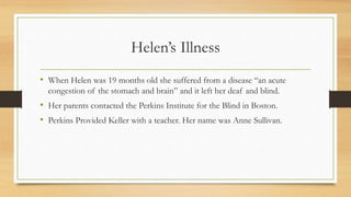 Helen Keller-The story of my life | PPTX