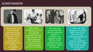 Helen Keller- The Life and Times of Hellen Keller | PPT