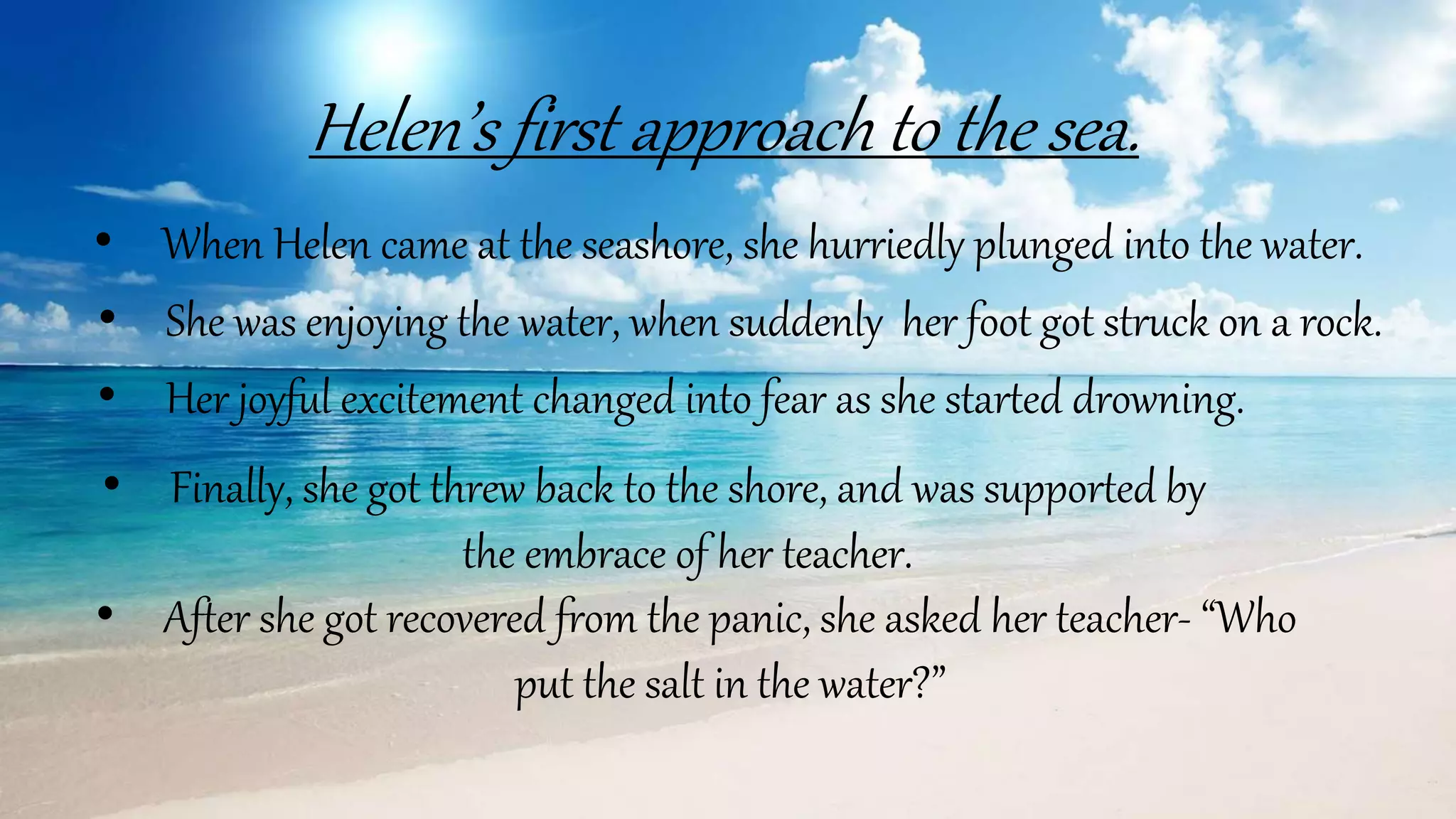 Helen keller chapter 10. (english ppt) | PPTX