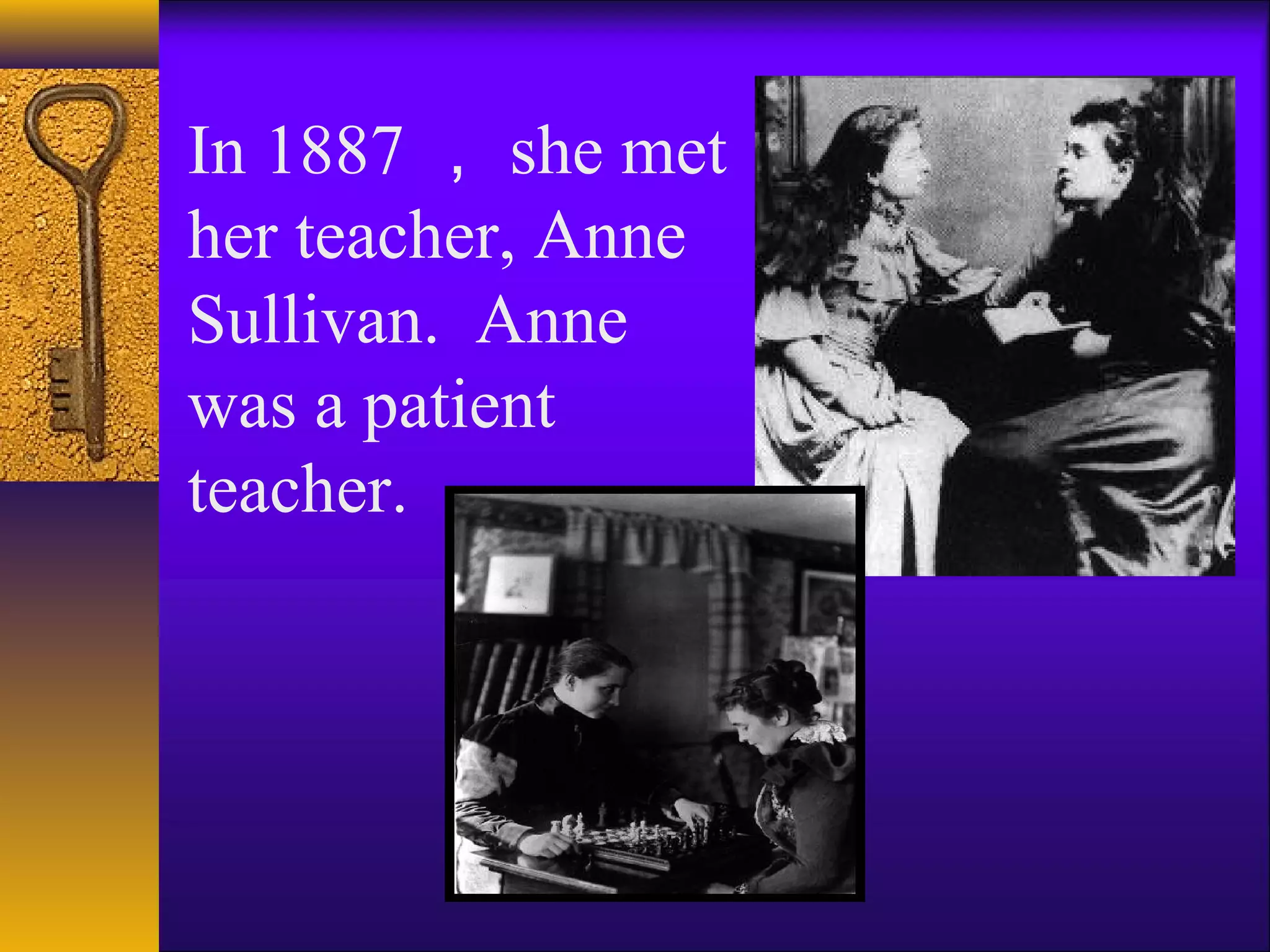 Helen keller achieved success altough she is disabled | PPT