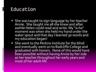 Helen Keller by AJ | PPTX