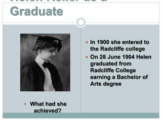 Helen keller the story of my life | PPTX