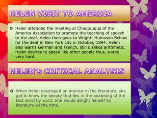 Helen keller helen | PPTX