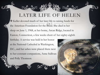 Helen keller "the story of my life" | PPTX