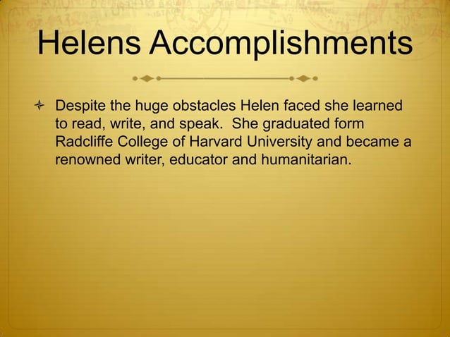Helen keller presentation | PPT