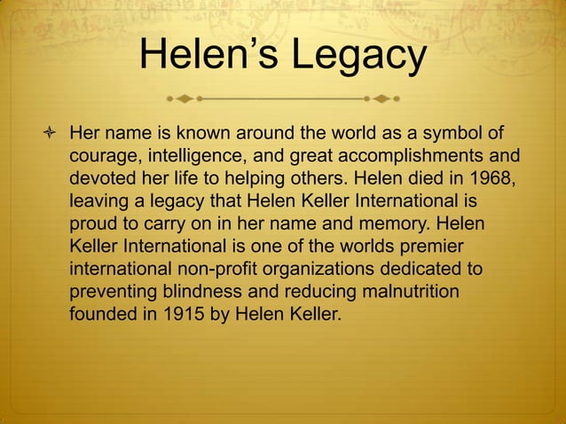 Helen keller presentation | PPT