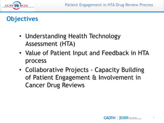 Patient Engagement in Drug Review: Helen Mai (CADTH) | PDF