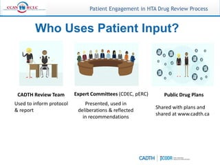 Patient Engagement in Drug Review: Helen Mai (CADTH) | PDF