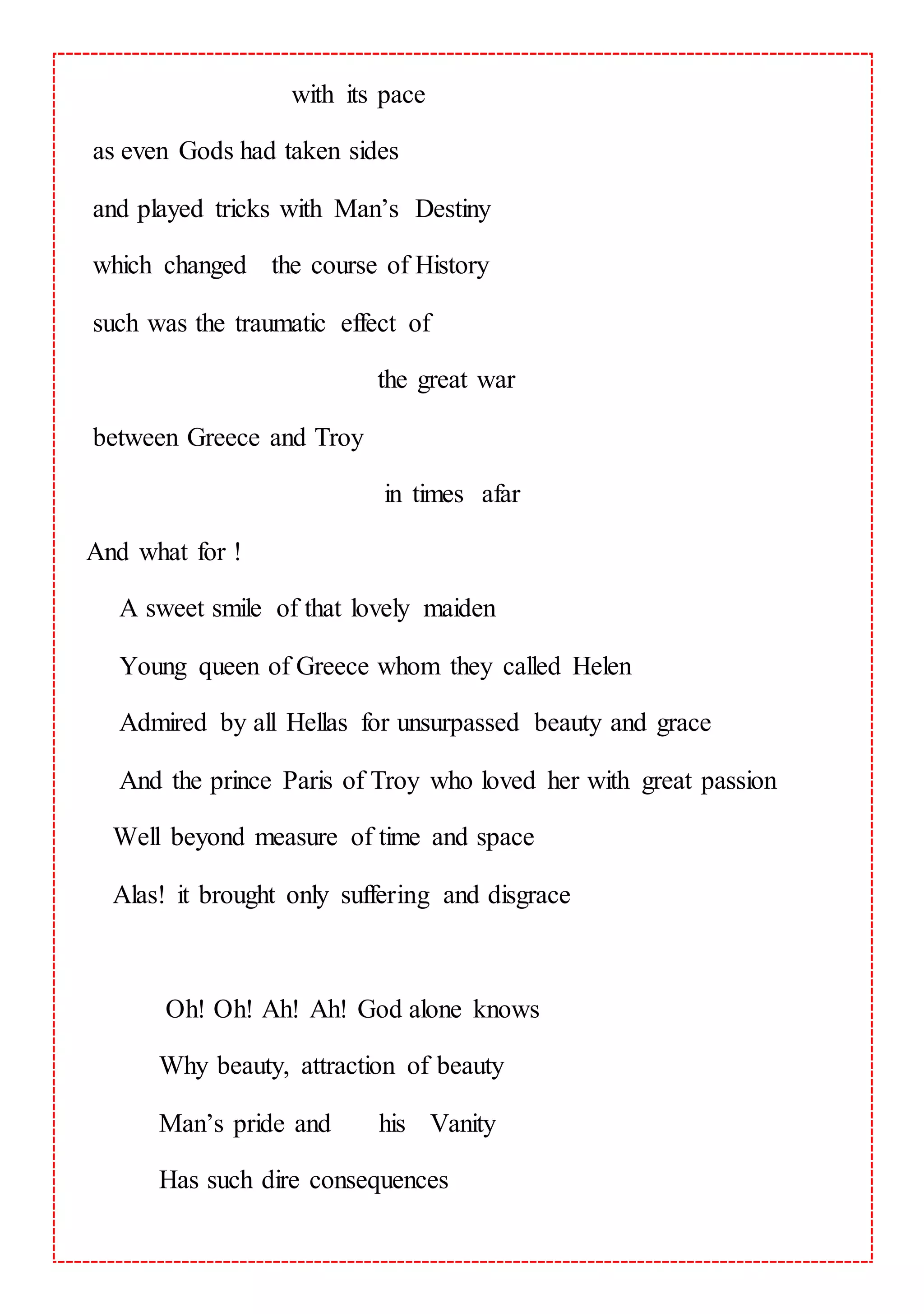 Helen of troy | DOCX