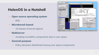 HelenOS: 20 Years of History, 20 Years of Future Vision | PPT