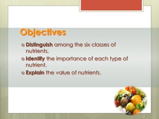 nutrition and health | PPT