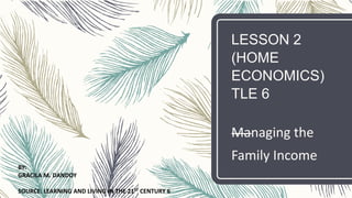 MANAGING FAMILY INCOME | PPTX