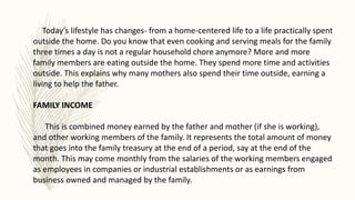 MANAGING FAMILY INCOME | PPTX