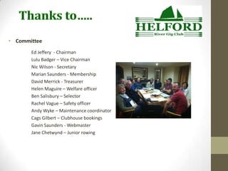 Helford 2014 AGM Report | PPT